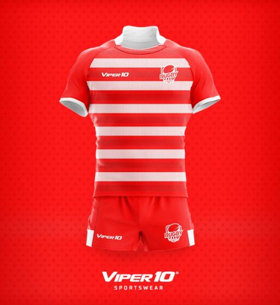 Viper 10 Rugby 7s & Tour Kit - Classic Red - Viper 10 Sportswear